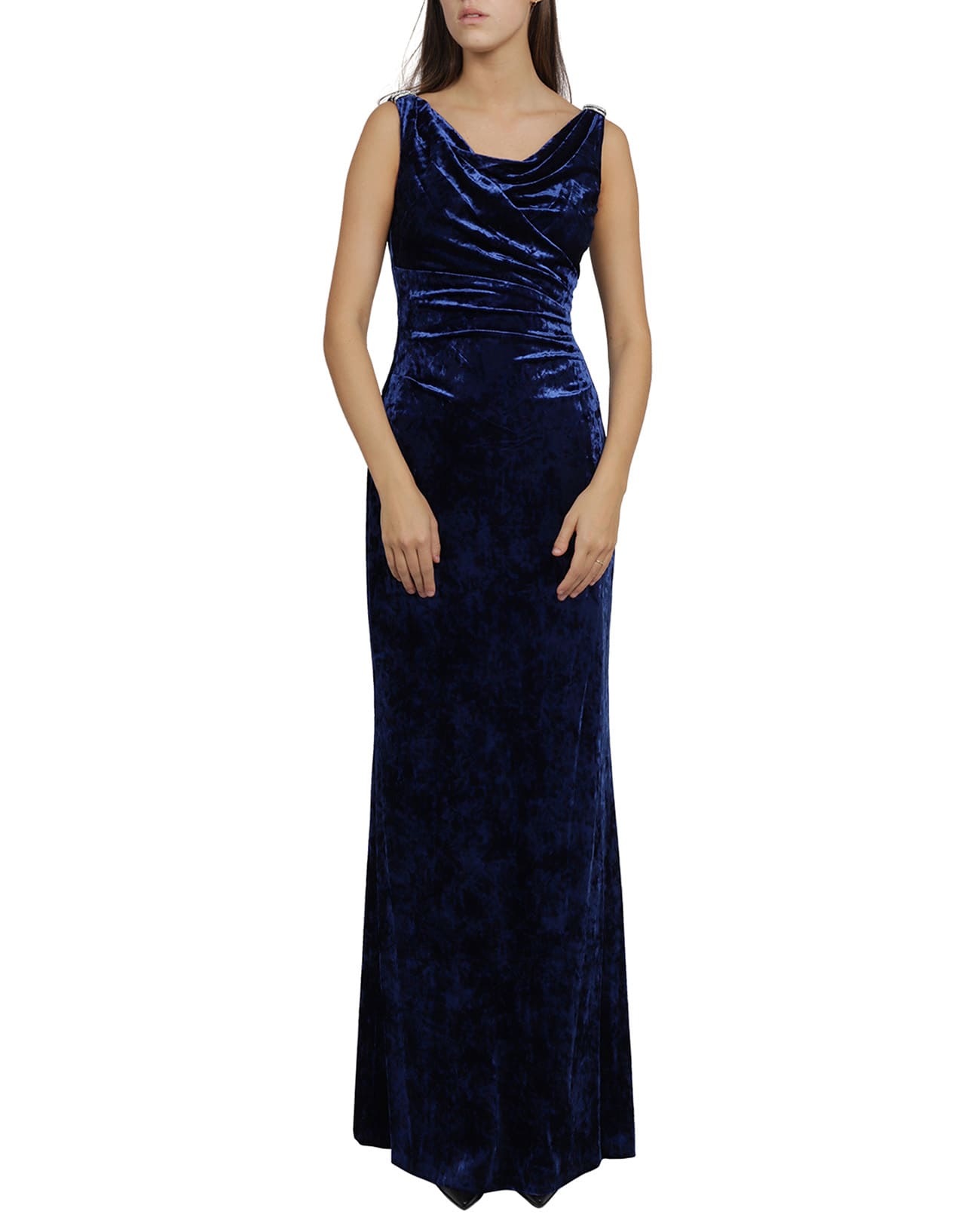 ralph lauren blue velvet dress Black Occasion Gown