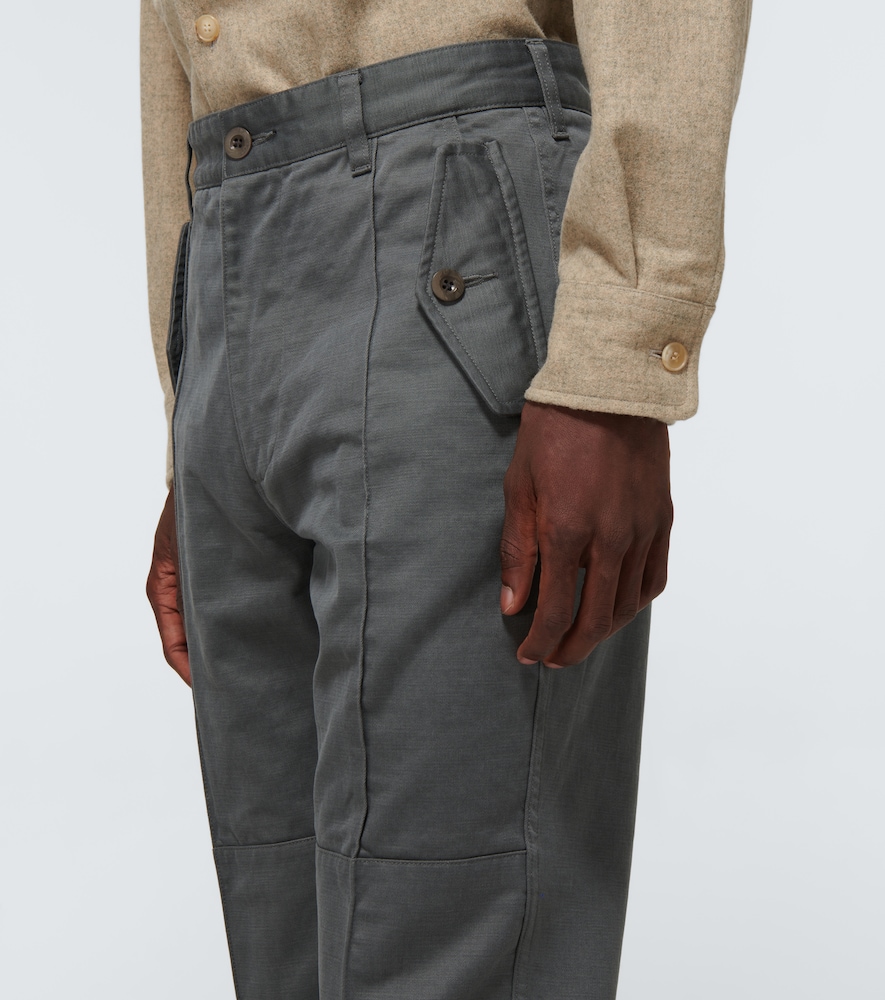 Auralee Washed Finx Buggy Satin Pants In Grey - 60% Off | Editorialist