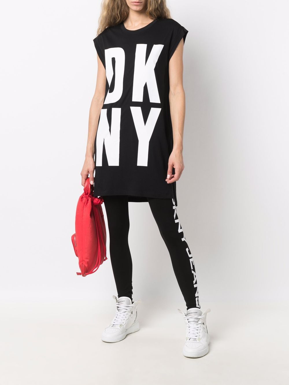 DKNY DKNY Longline Logo-Print Tank Top