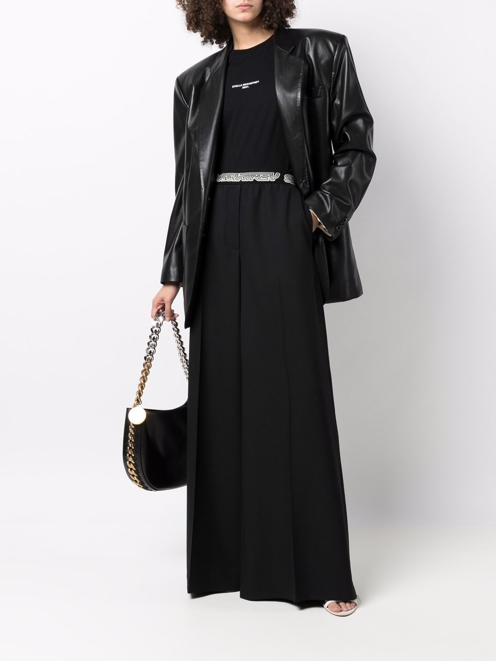STELLA MCCARTNEY Stella McCartney Logo-Waistband Palazzo Trousers