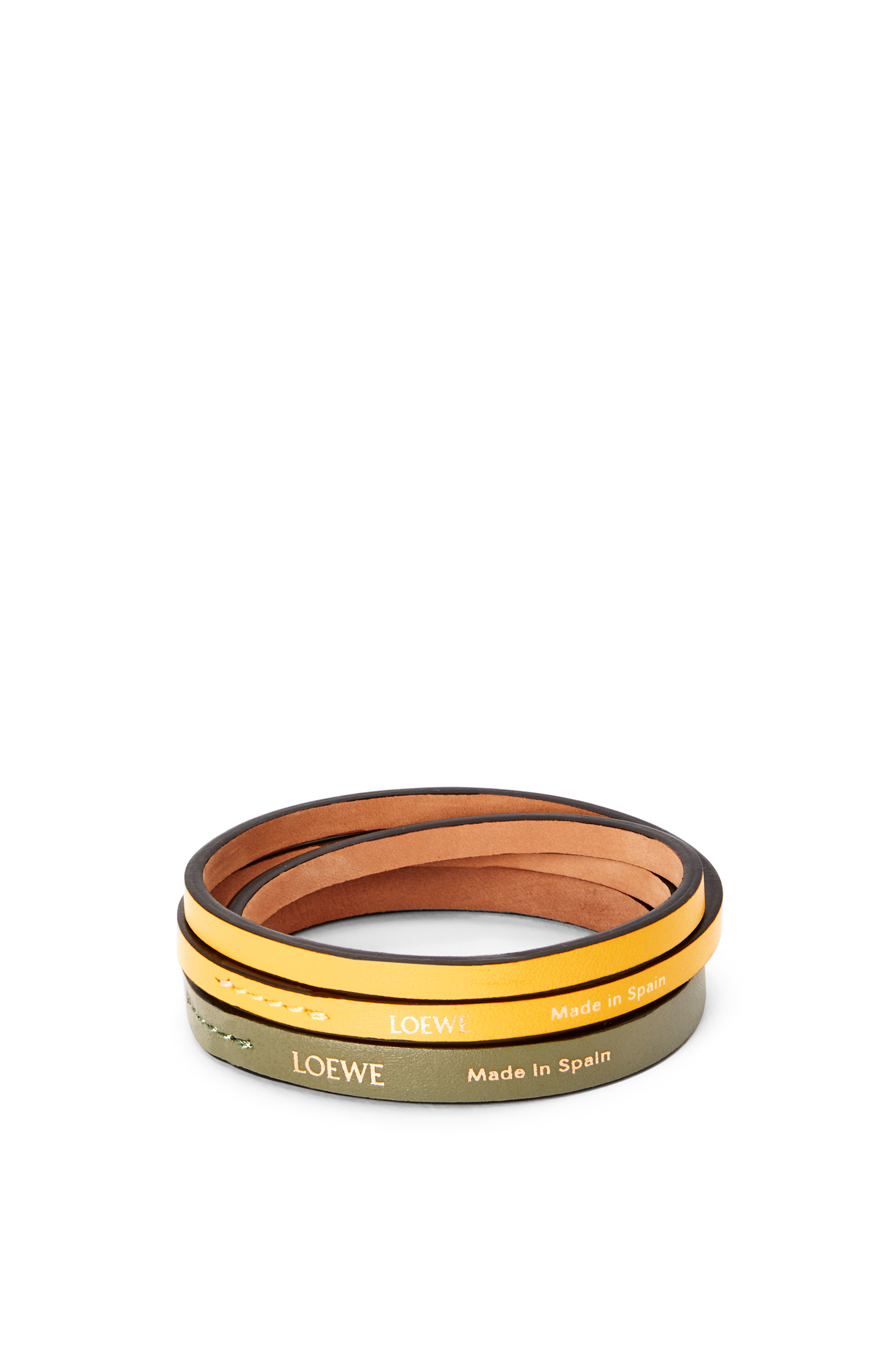 Loewe Double Bangle Set - Yellow/Avocado | Editorialist
