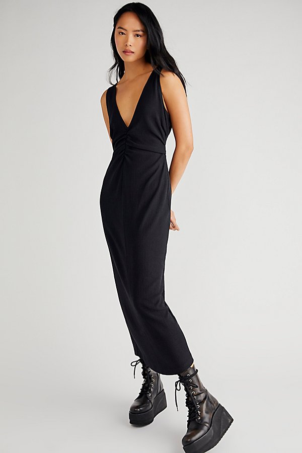 off the shoulder ribbed midi dress Tallulah Midi Dress – Retrofete