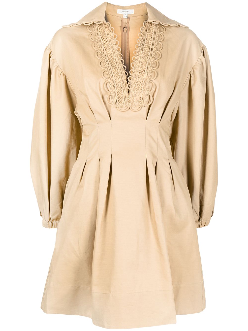oroton brown dress Graphic Spot Dress - Dark Chocolate