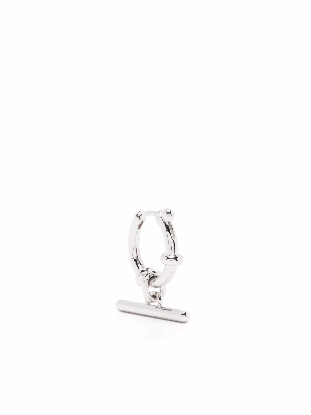 Maria Black Escape Charm Huggie - Silver | Editorialist