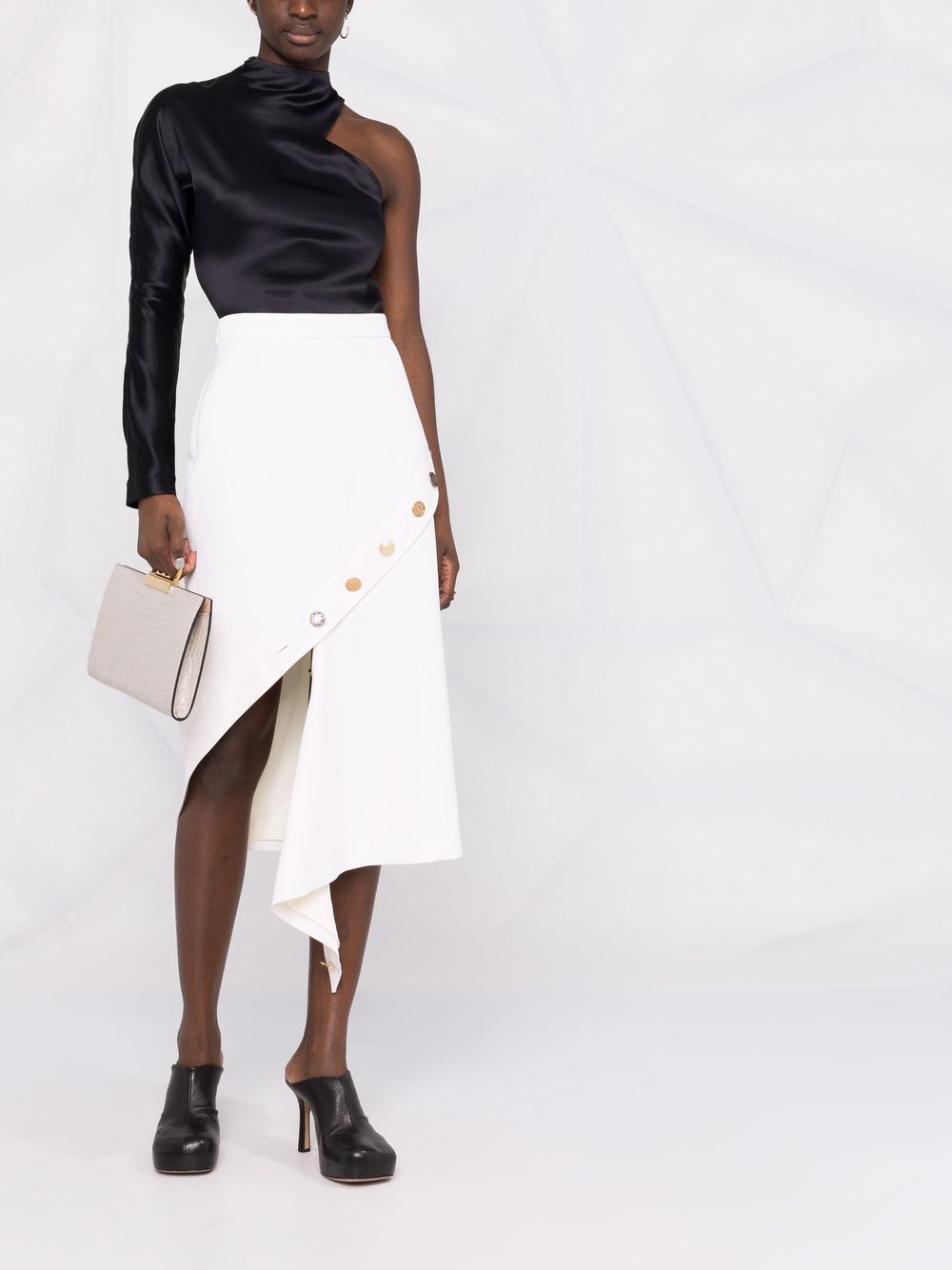 ALEXANDER MCQUEEN Alexander McQueen High-Waisted Asymmetric-Hem Skirt