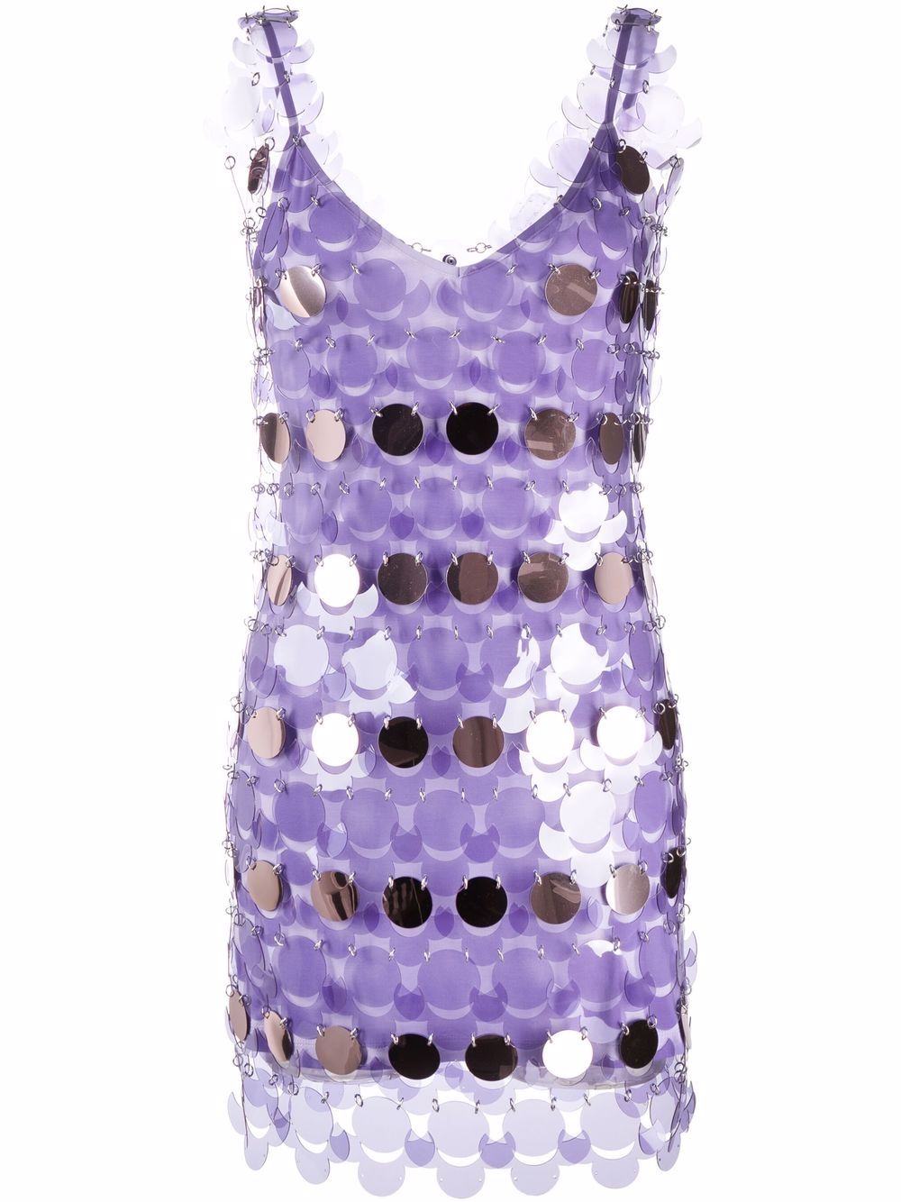 paco rabanne purple cocktail dress Draped satin jersey cocktail dress in purple - Rabanne