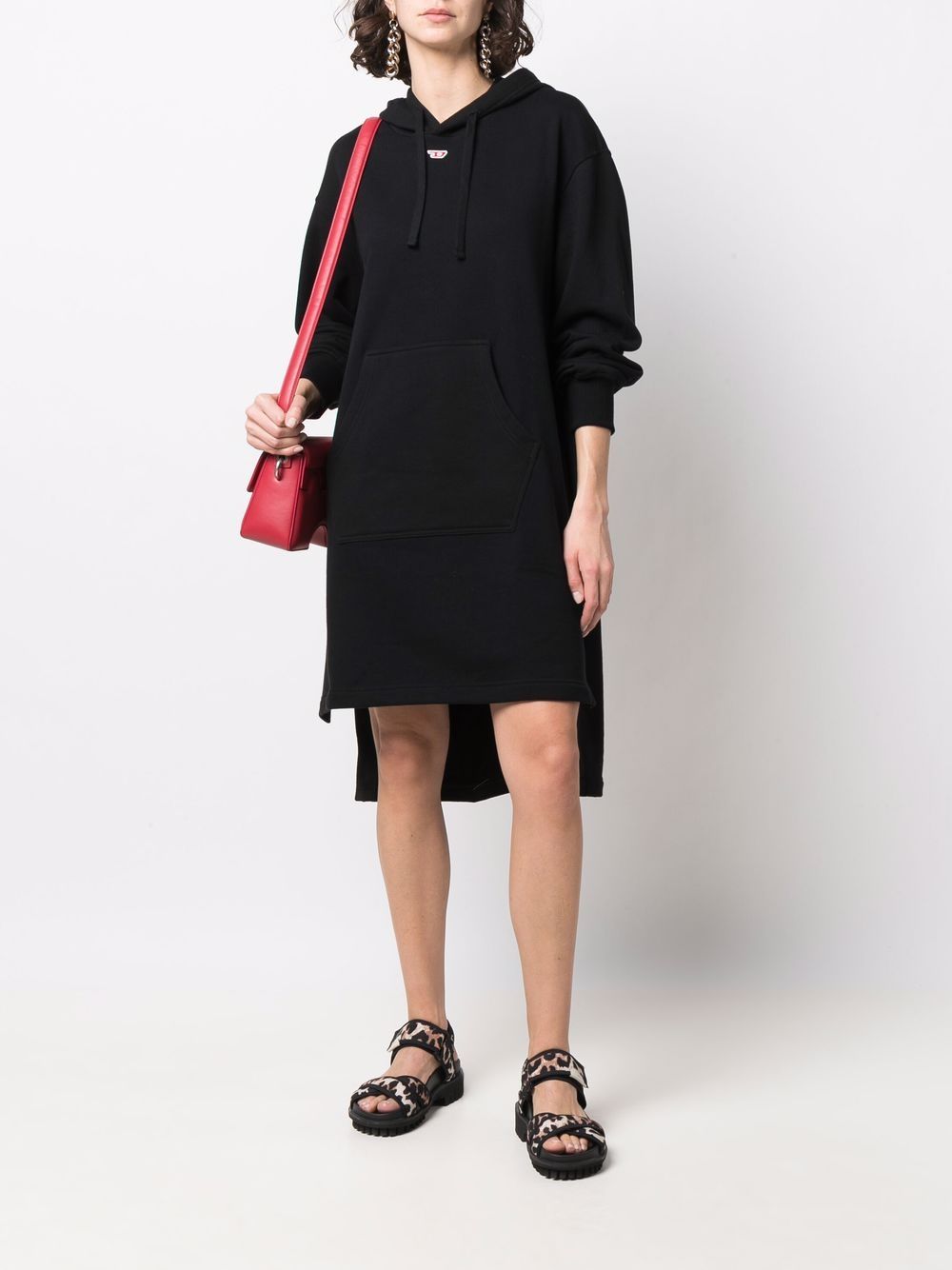 DIESEL® Diesel D-Ilse Cotton Hoodie Dress