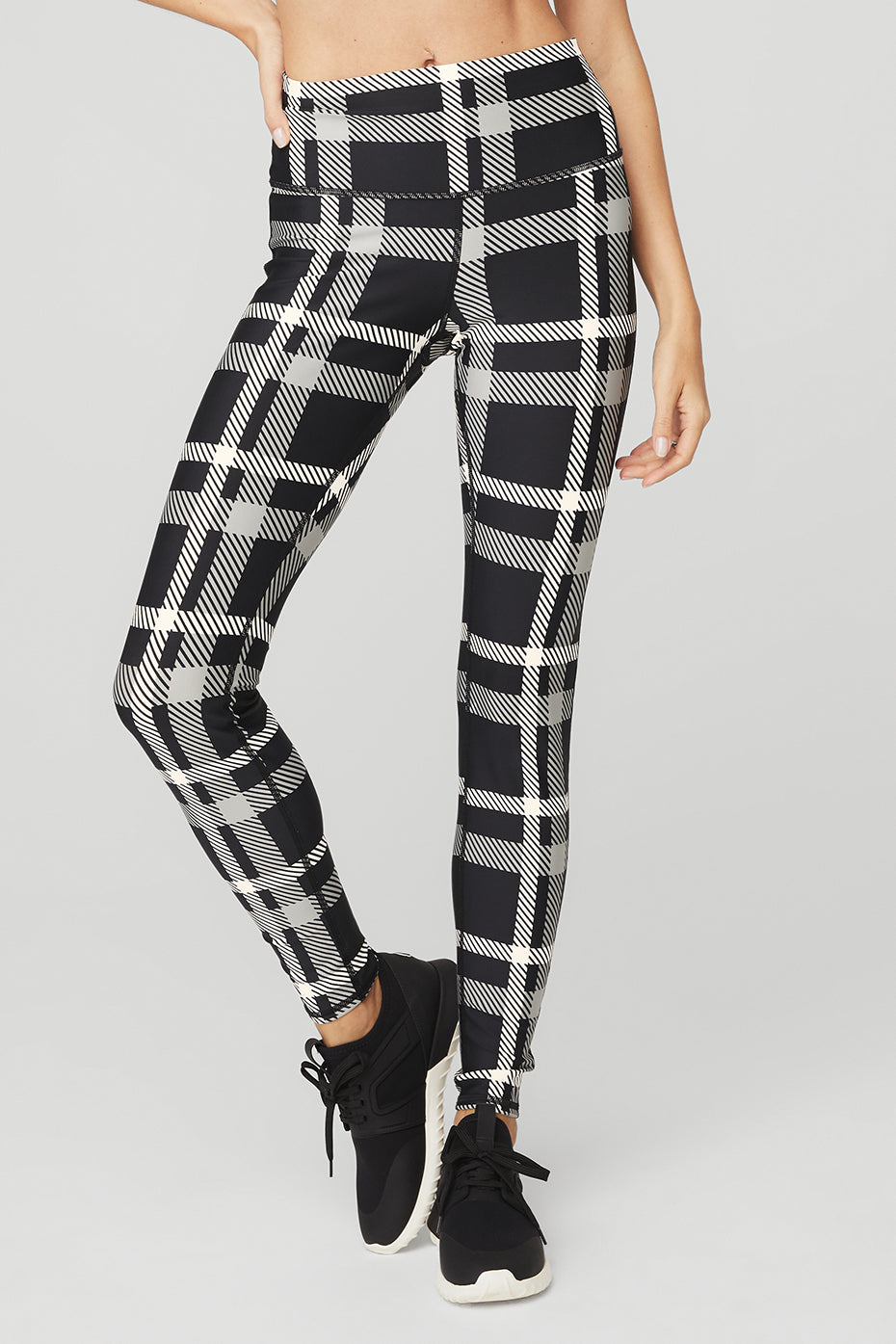 Alo Yoga Airlift High-Waistチェックレギンス XS Alo Yoga Airlift