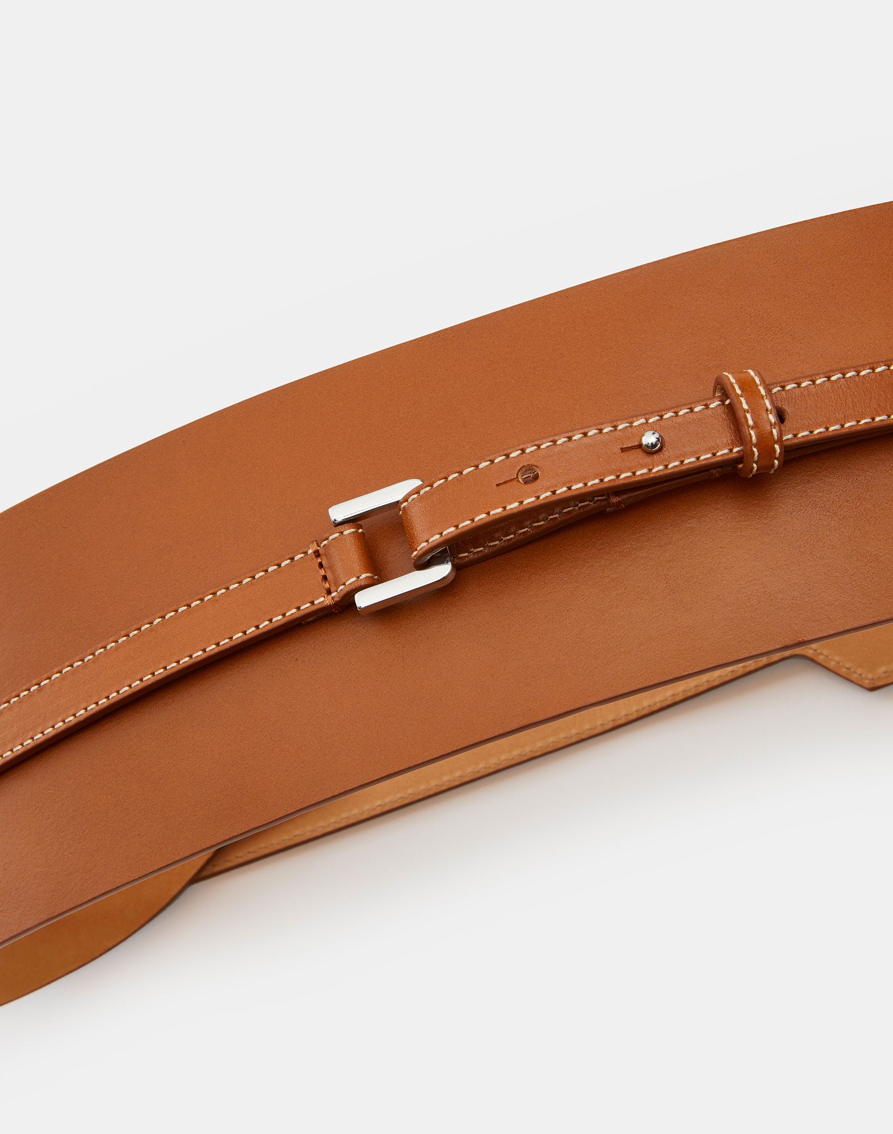 NEW NWT LAFAYETTE 148 NEW YORK VACHETTA LEATHER OBI BELT Vachetta Leather Double Wrap Belt | Lafayette 148 New York main image 2