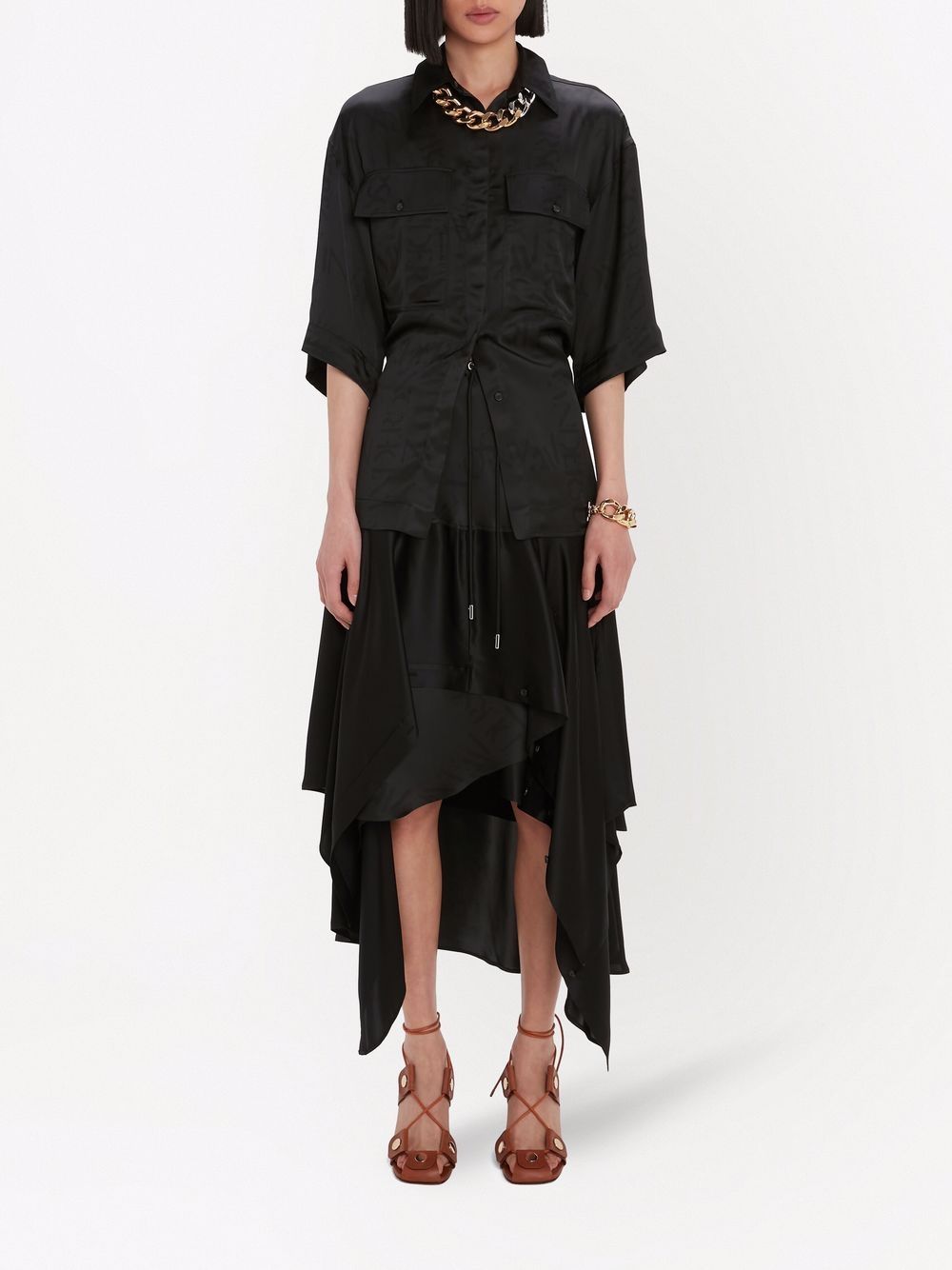 JW ANDERSON JW Anderson Layered Asymmetric Midi Skirt