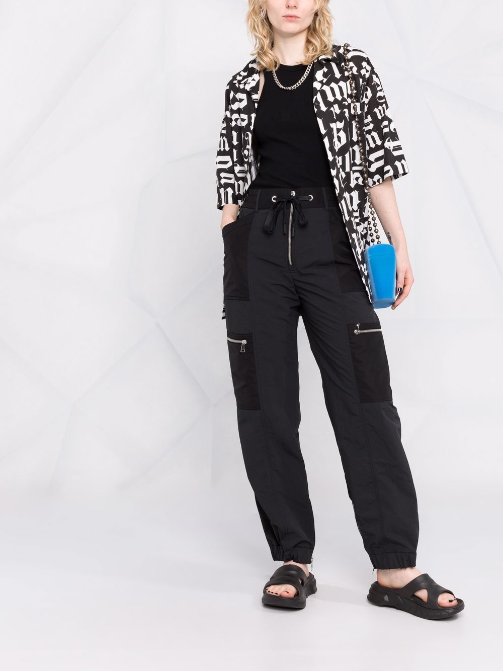 MONCLER Drawstring Zip Trousers