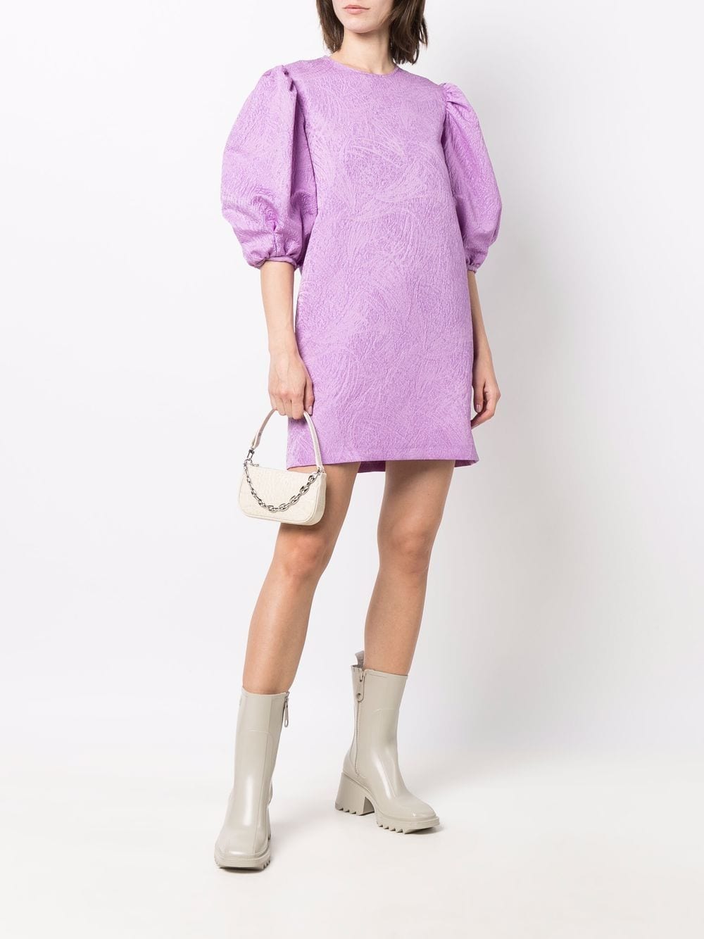 BY FAR BY FAR Mini Rachel Embossed Shoulder Bag