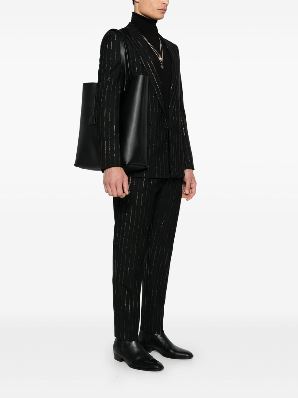 SAINT LAURENT Saint Laurent Bold Leather Tote Bag