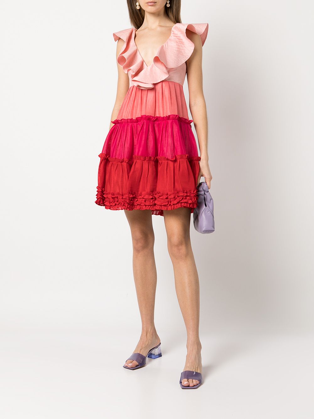Leo Lin Flamingo Mini Dress In Pink - 25% Off | Editorialist
