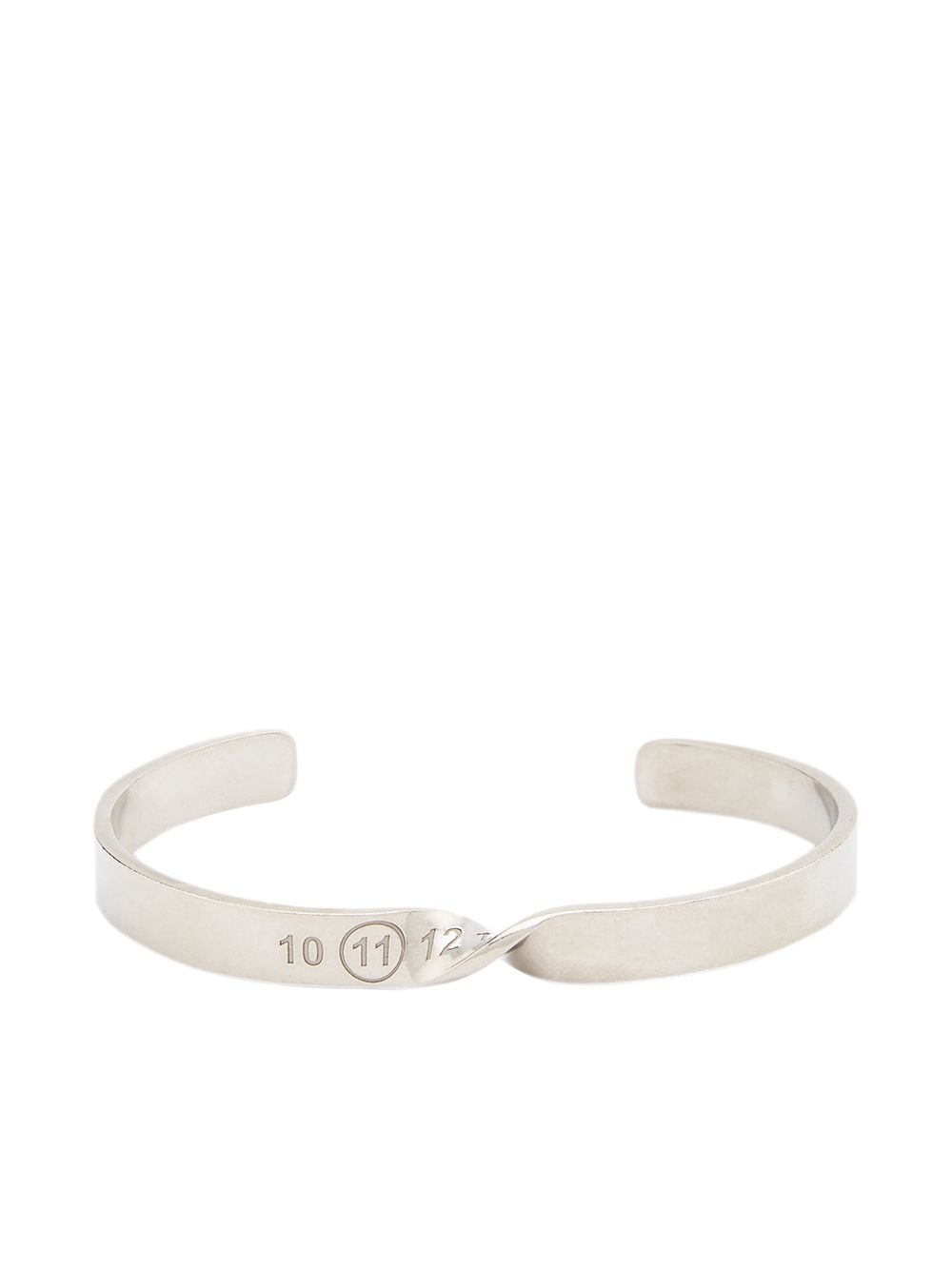 Maison Margiela Twisted Number-Engraved Bracelet - Gold | Editorialist