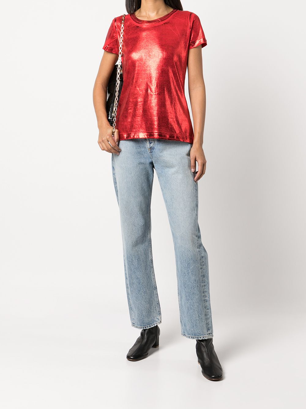 MADISON MAISON Metallic Lamina T-Shirt