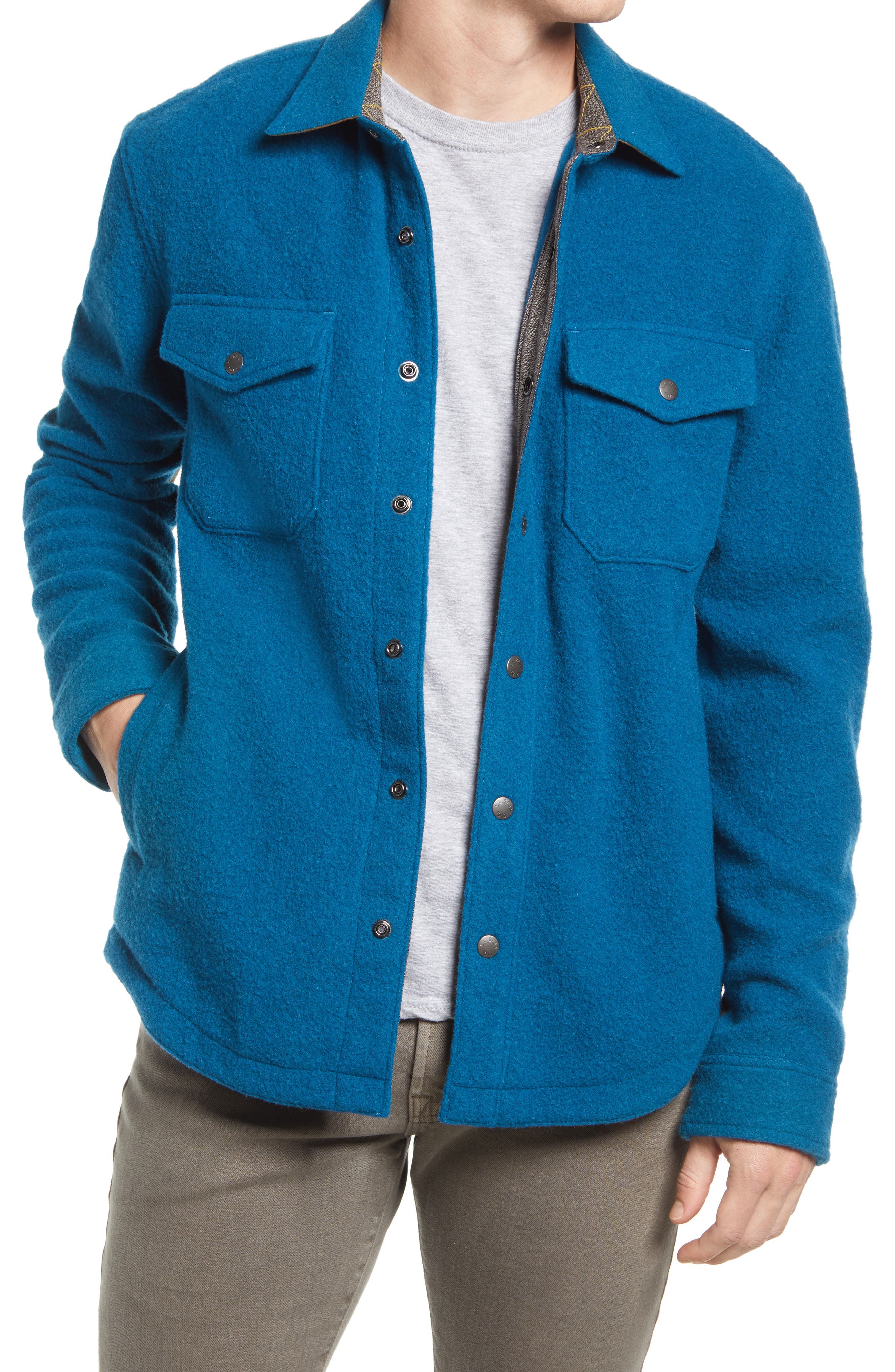 L.L.Bean X Todd Snyder Wool Blend Shirt Jacket - Twilight