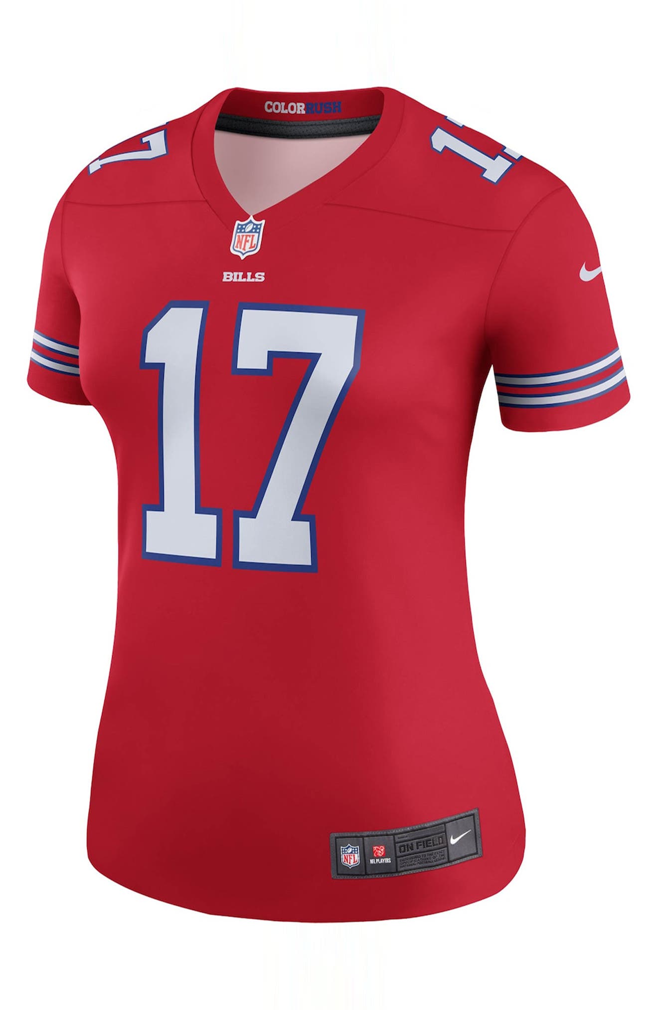 Nike Josh Allen Buffalo Bills Color Rush Legend Player Jersey - Red ...
