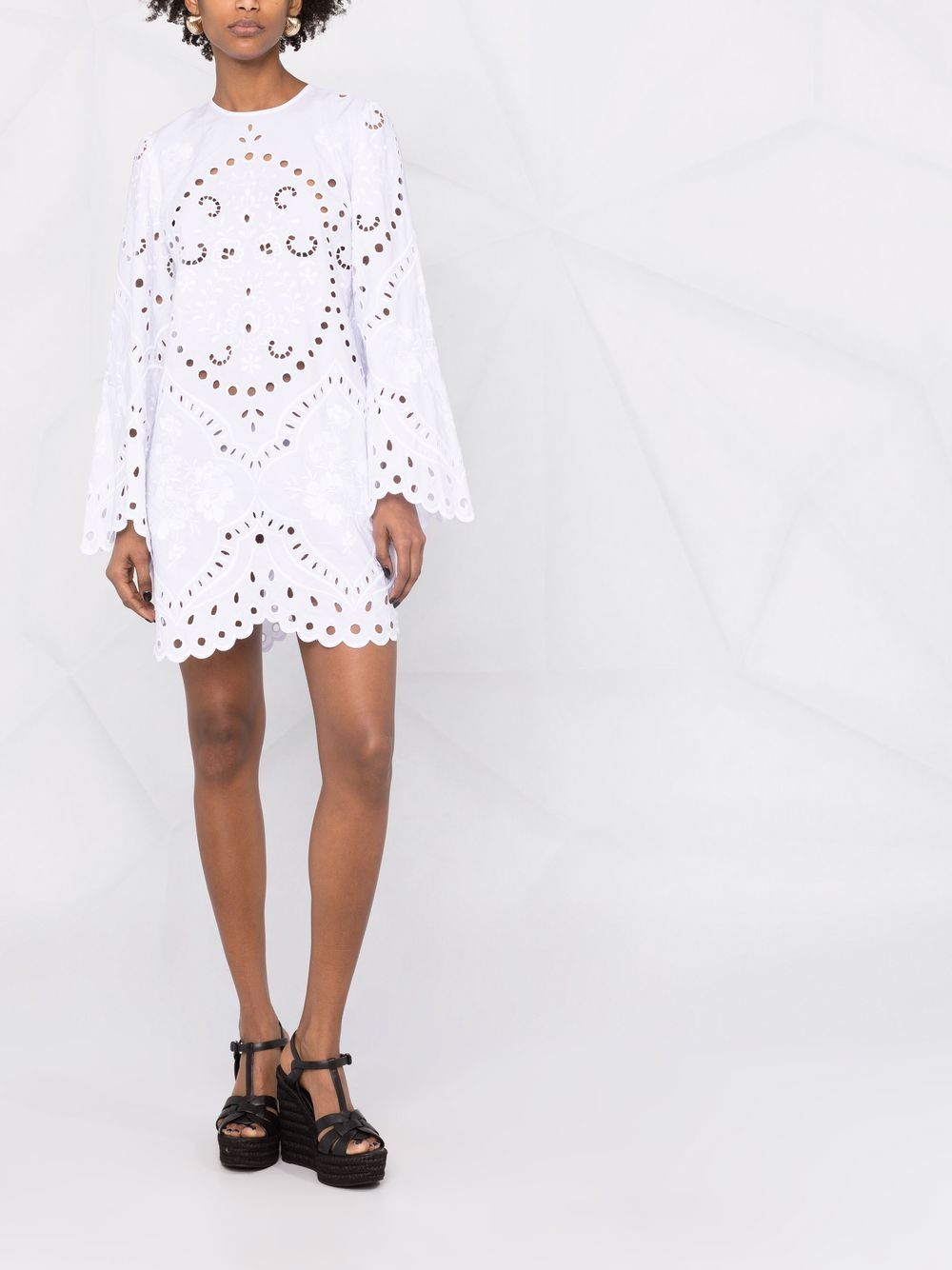 DOLCE & GABBANA Dolce & Gabbana Broderie Anglaise Mini Dress