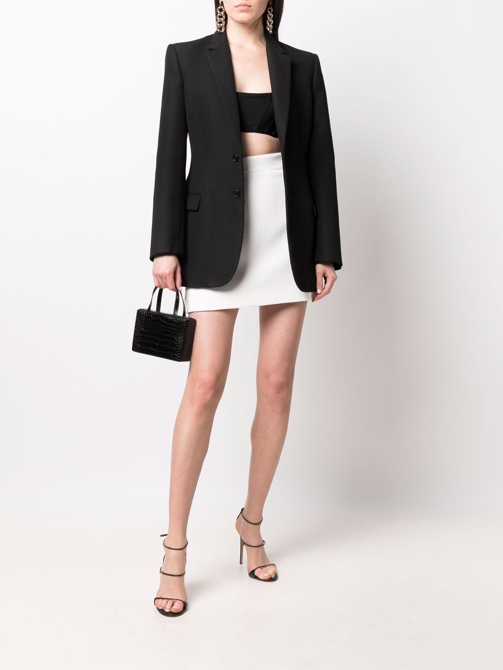 PHILIPP PLEIN Philipp Plein Logo-Plaque Detail Mini Skirt