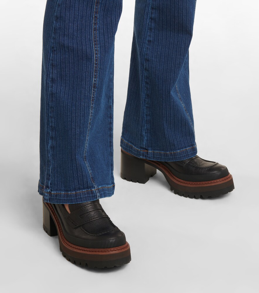 See By Chloé Mahalia Leather Platform Loafers In Black - 30% Off 