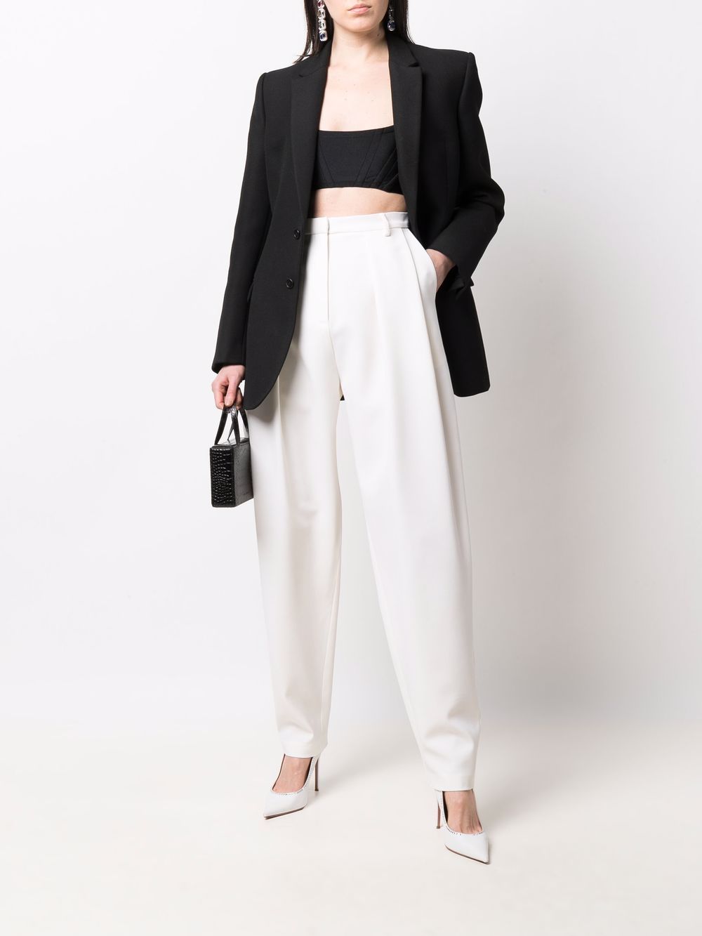 MAGDA BUTRYM Magda Butrym Tapered High-Waisted Trousers