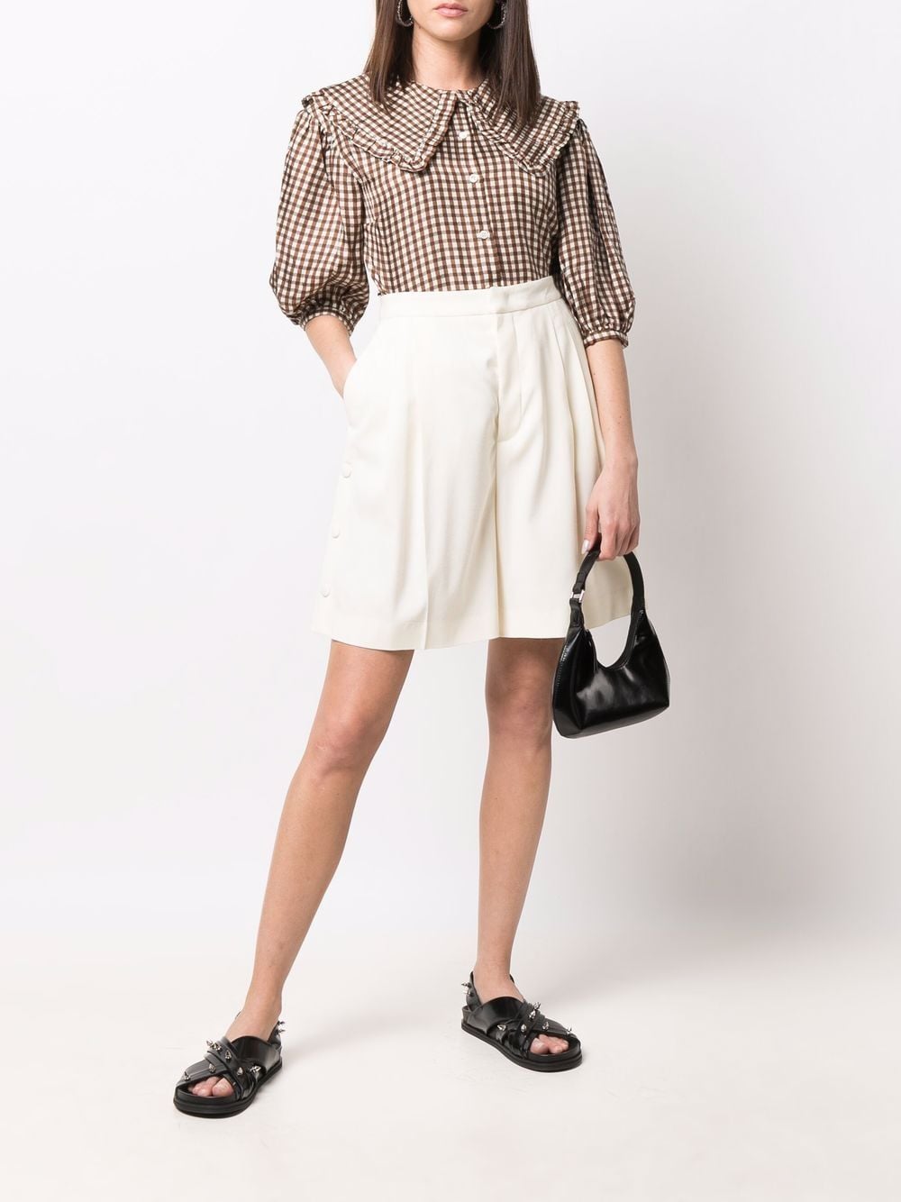 RED VALENTINO High-Waisted Tailored Shorts