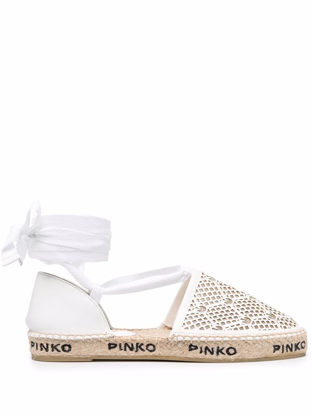 Ladies Espadrilles Pinko Espadrillas Pinko Lace-Up Leather