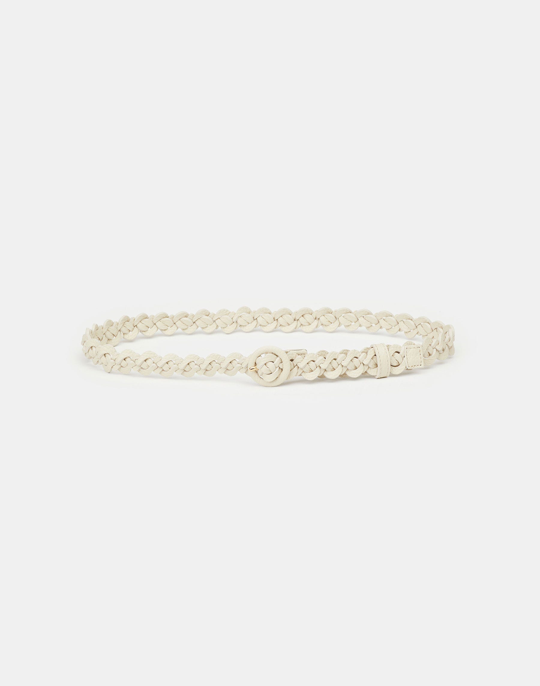 Lafayette 148 New York 8 Knot Hand-Braided Skinny Belt In 