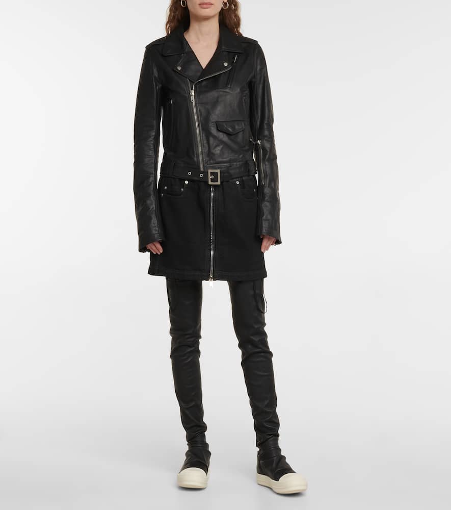 RICK OWENS Rick Owens Stocking Over-The-Knee Leather Boots