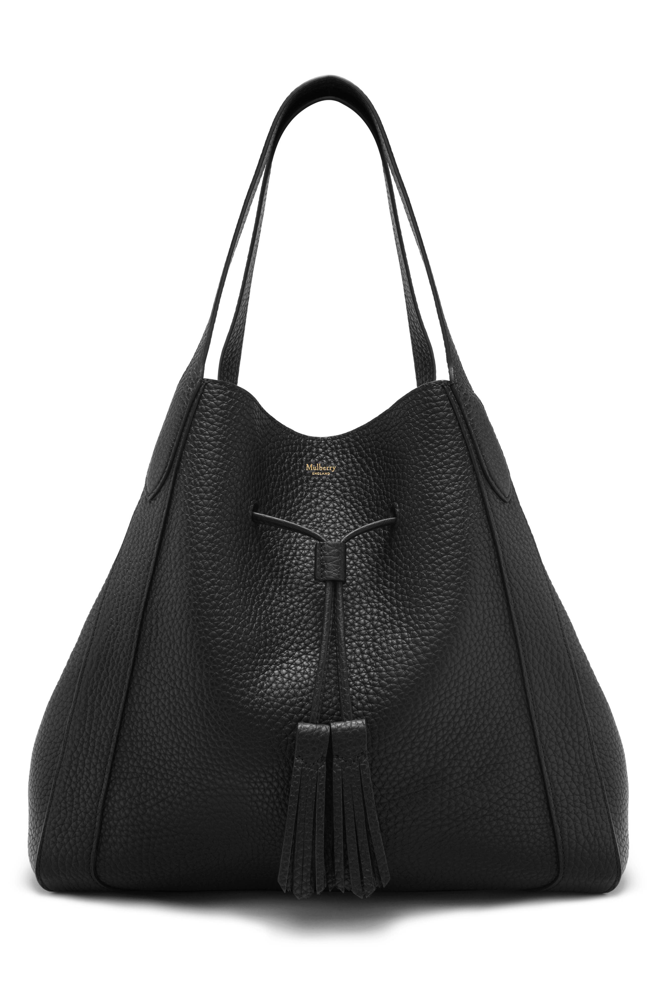Mulberry Millie Leather Tote - Black | Editorialist