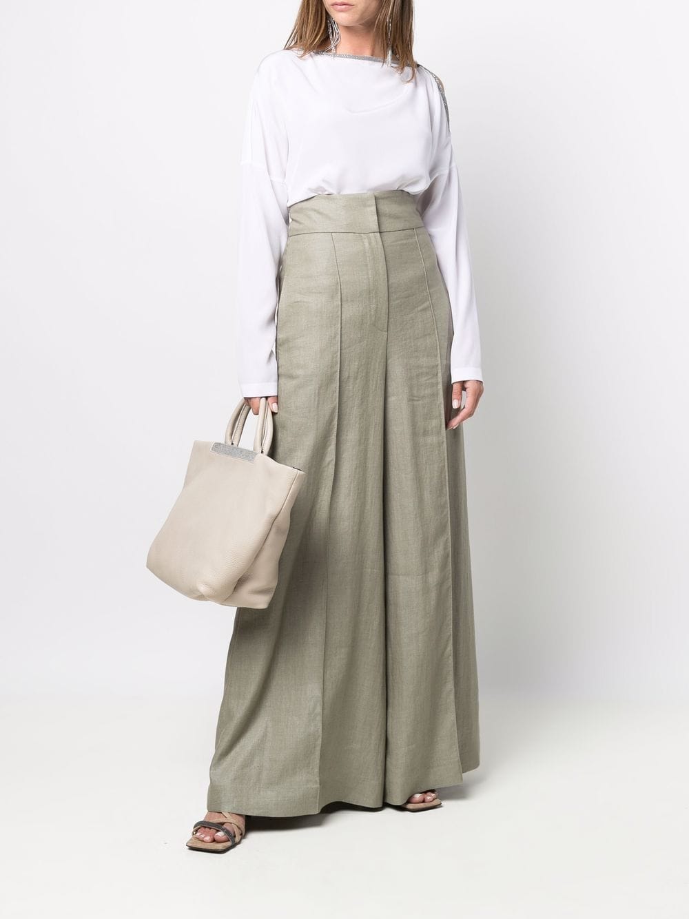 BRUNELLO CUCINELLI Brunello Cucinelli Cold-Shoulder Blouse
