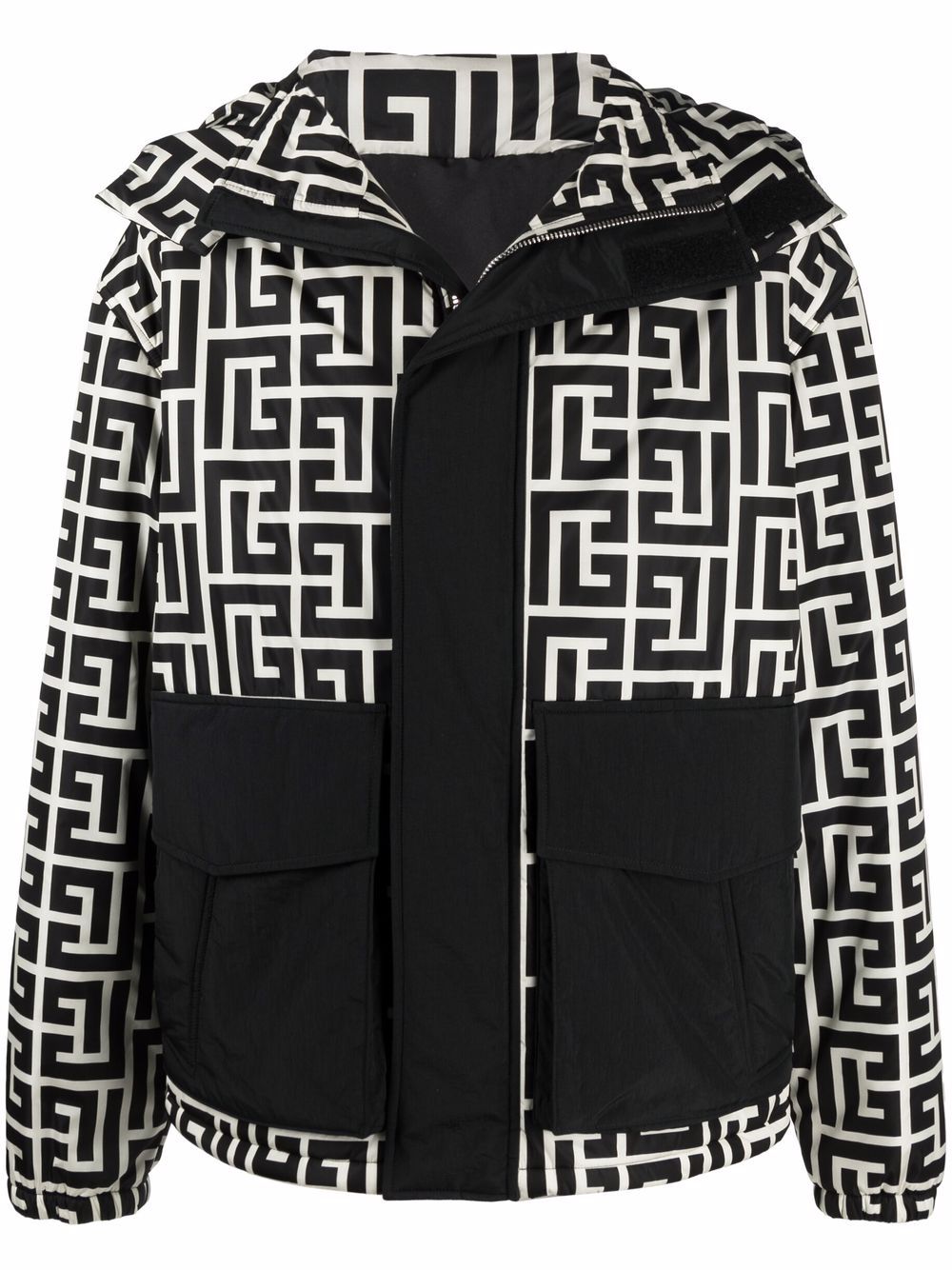 BALMAIN Balmain Logo-Print Padded Jacket