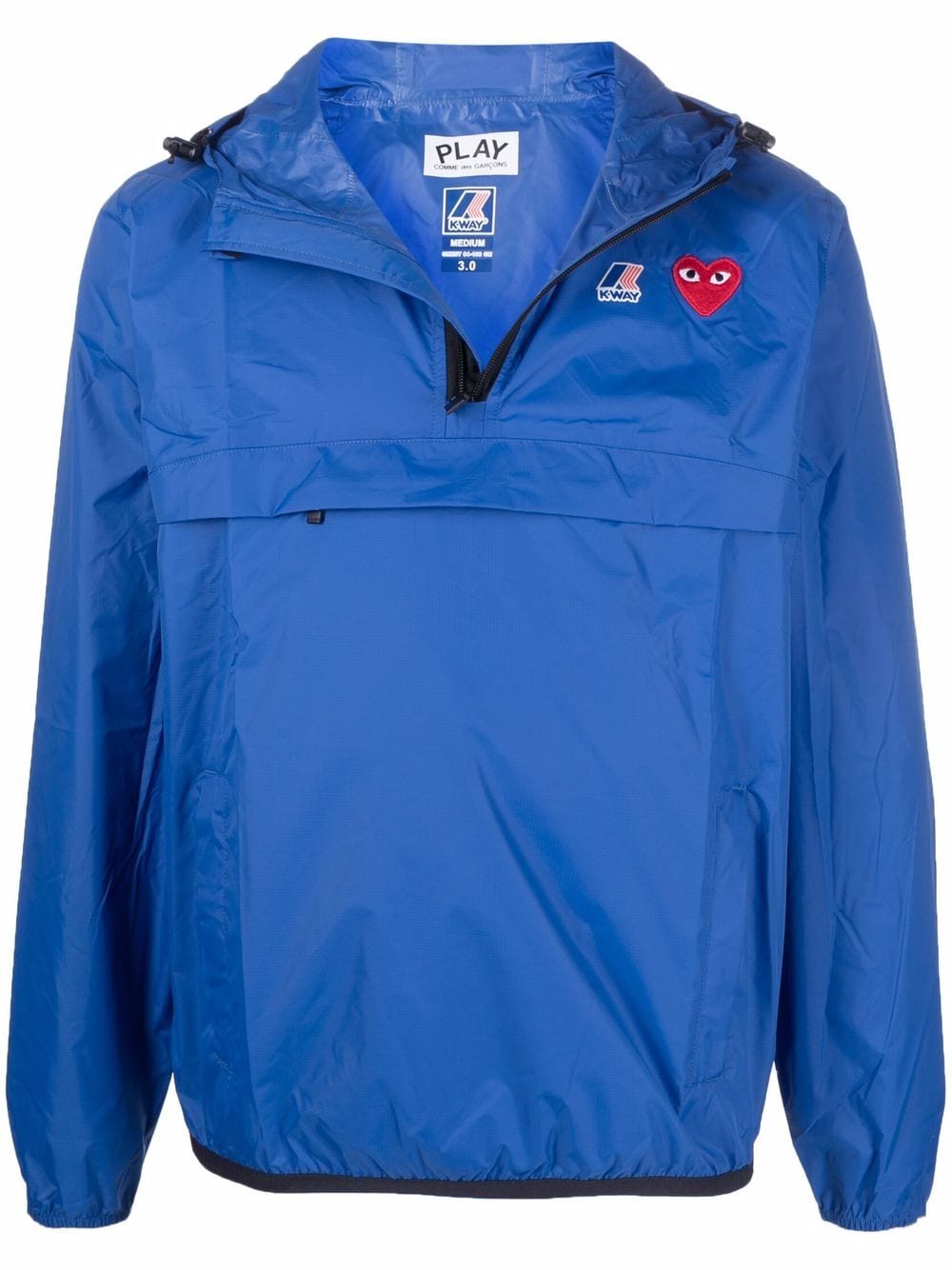 PLAY COMME DES GARCON Comme Des Garçons Play x k-way Pullover Hooded Jacket
