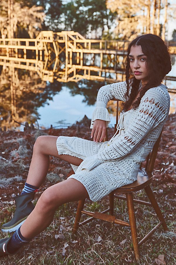 sedona crochet mini dress Sedona Crochet Mini Dress at Free People in Orange, Size: XS