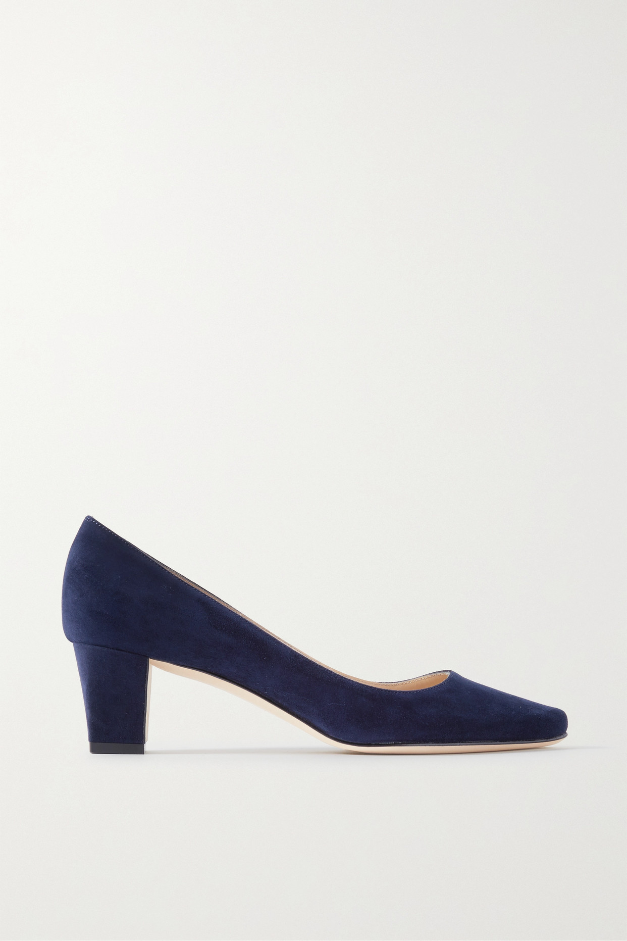 Manolo Blahnik Okkatopla 50 Suede Pumps - Dark Brown | Editorialist