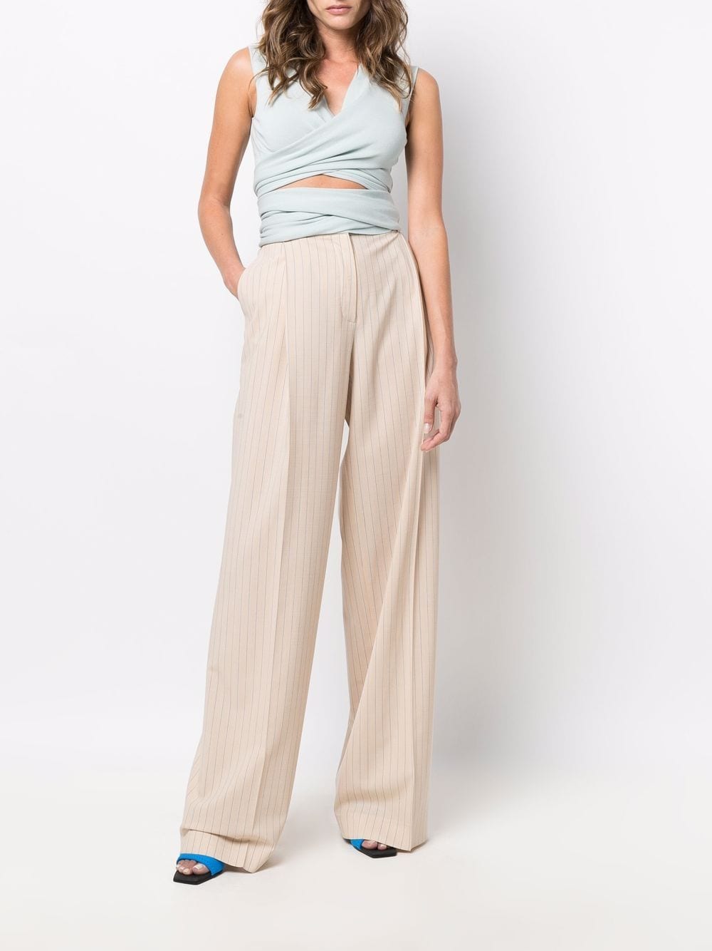 NINA RICCI Nina Ricci High-Waisted Wide Leg Trousers