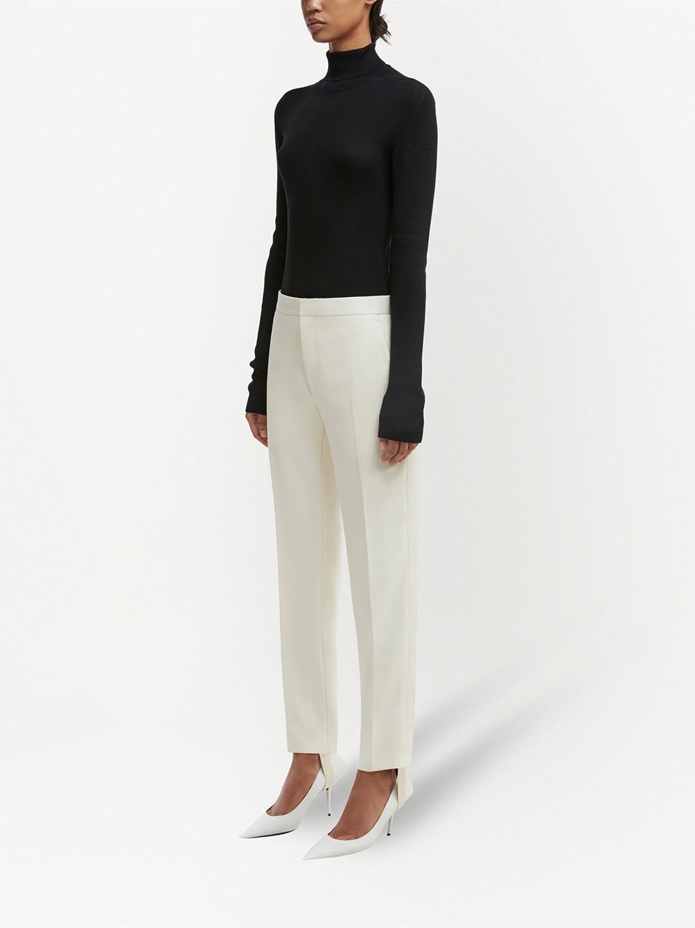WARDROBE.NYC Low-Rise Straight-Leg Trousers