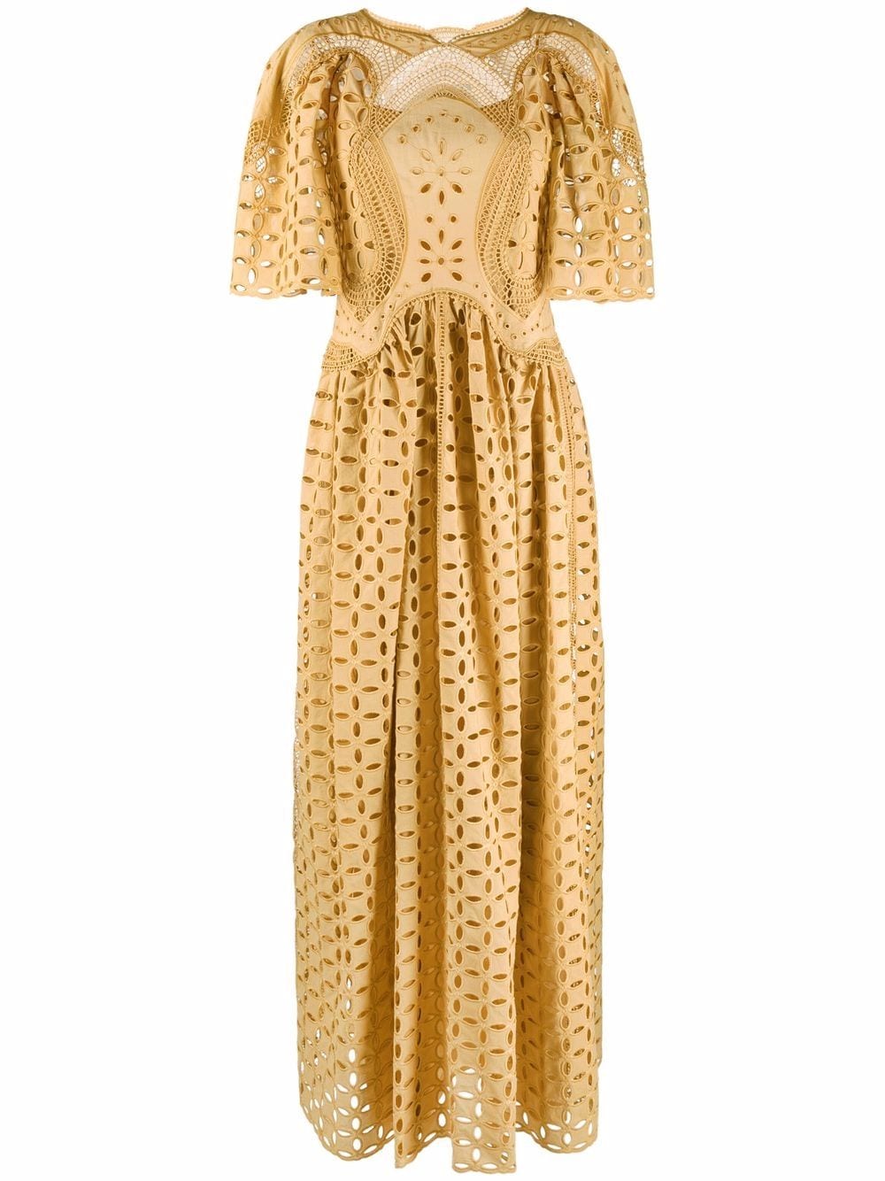 eve ruffle broderie anglaise maxi dress Eve White Broderie Maxi Dress