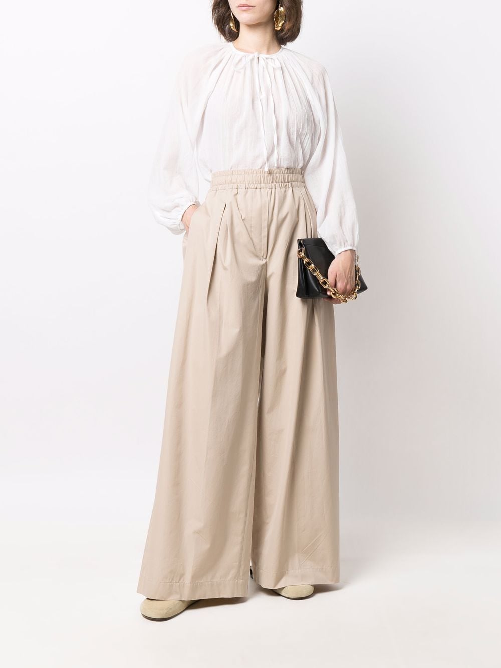 ASPESI Wide-Leg Flared Trousers