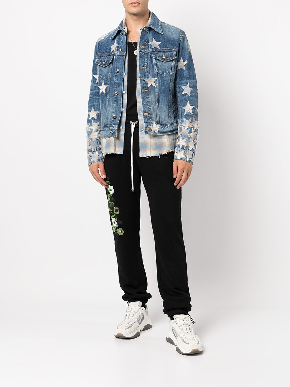 Amiri Chemist Star Denim Jacket - Black | Editorialist