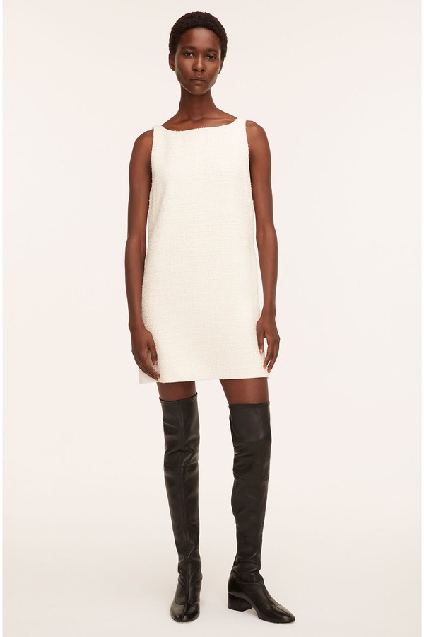 rebecca taylor winter tweed shift dress In White - 50% Off Loft Beach Poplin Cutout MetaSEO_Test Size:M (fits like small) Elevate your winter wardrobe