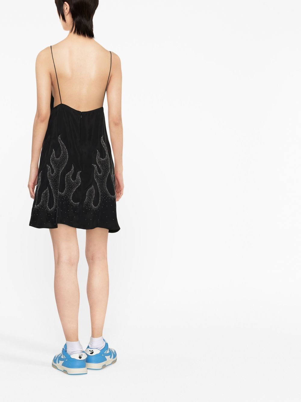 palm angels leather dress Palm Angels Faux Leather Minidress In Black - 42% Off