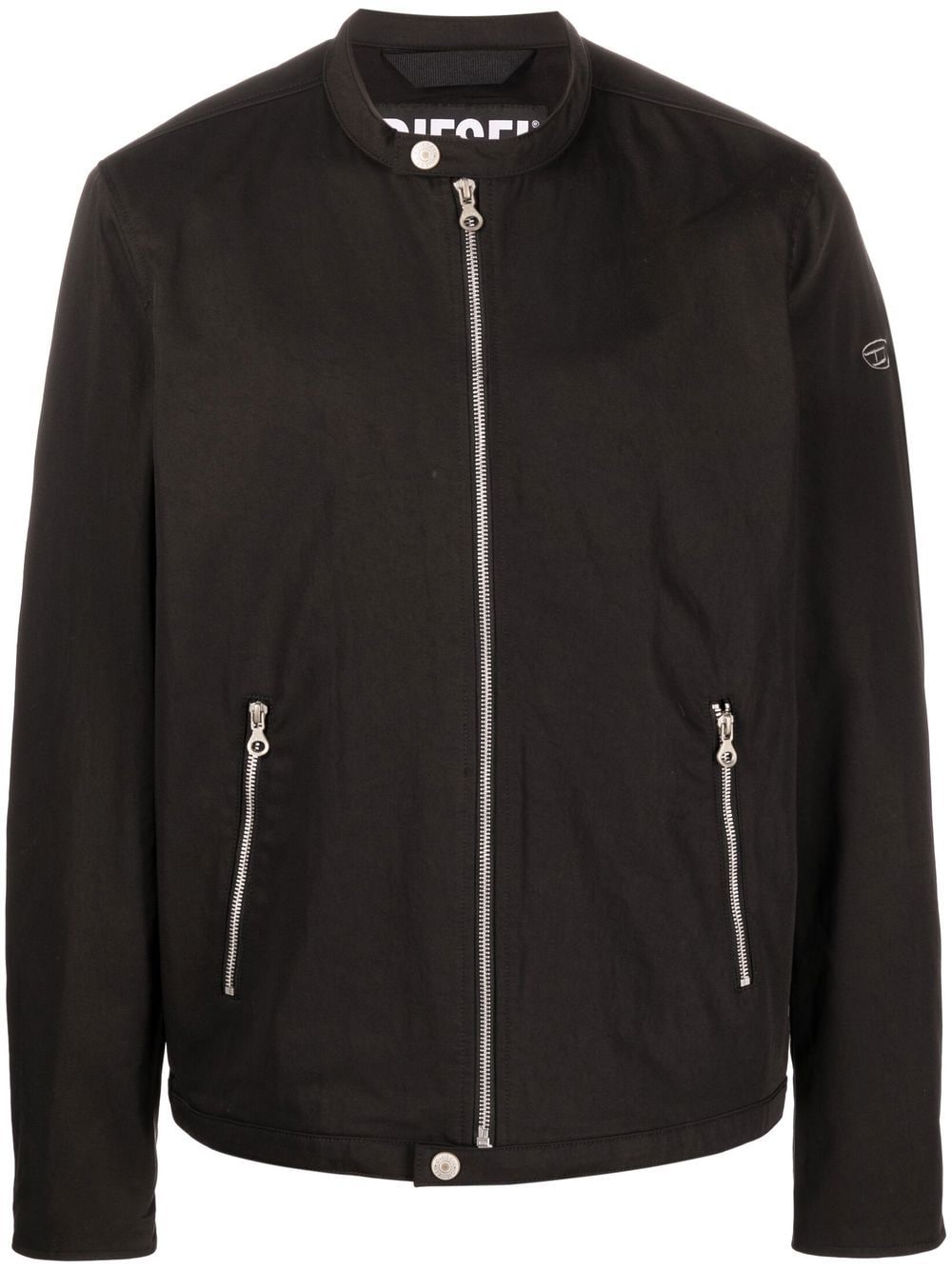 Diesel® J-Glory-Nw Cotton Biker Jacket - Black | Editorialist