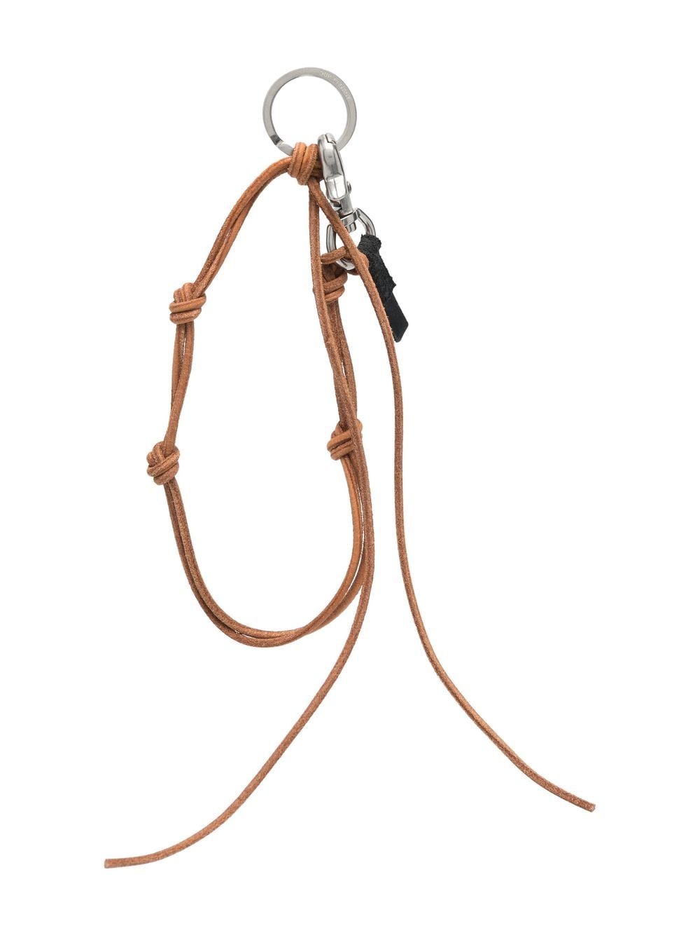 Our Legacy Ladon Knotted Leather Keychain - Neutrals | Editorialist