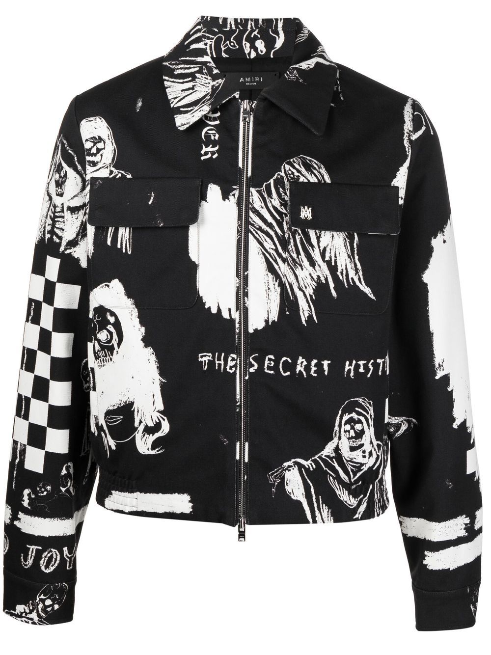 AMIRI Graphic-Print Shirt Jacket