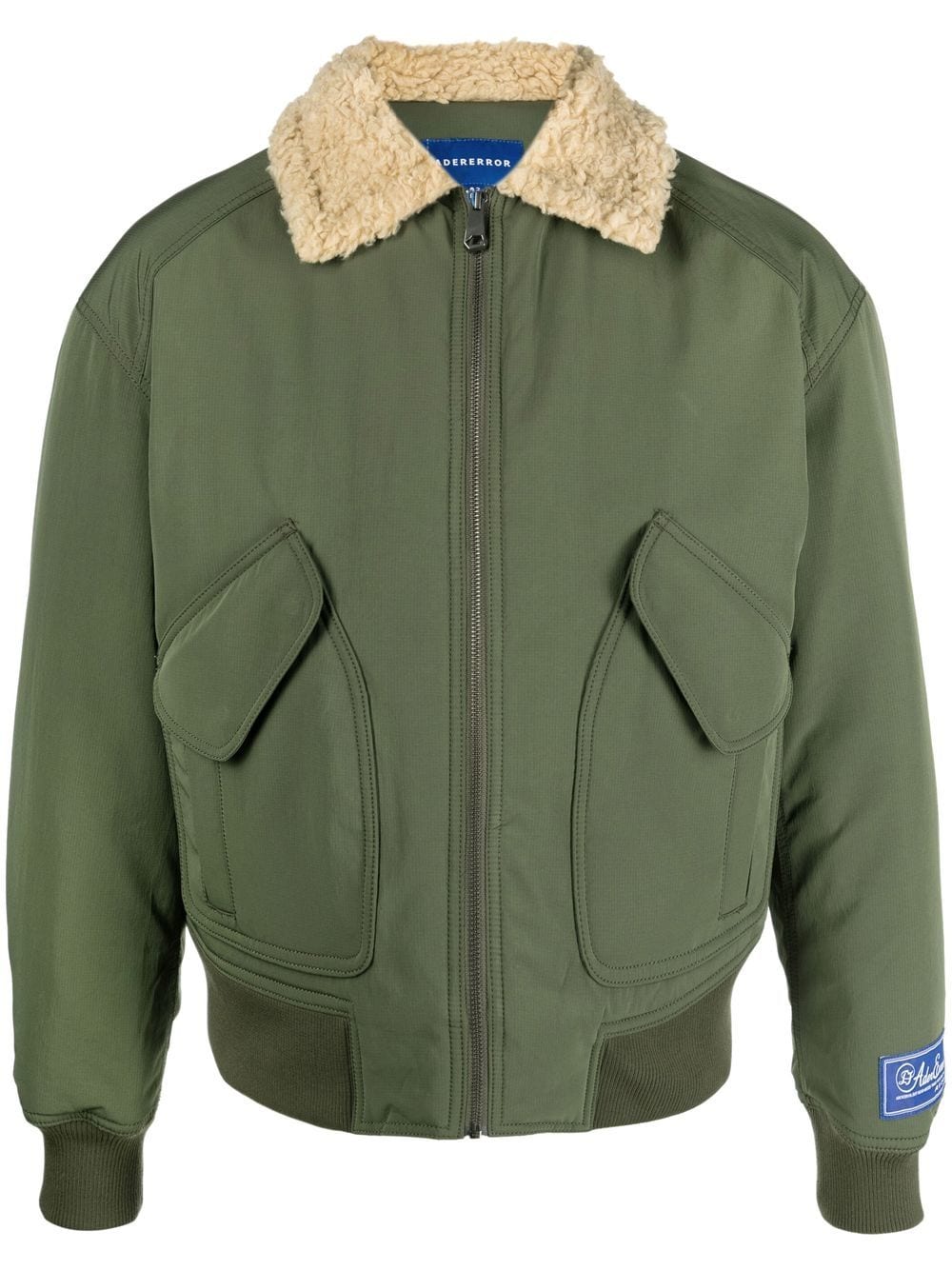 Ader Error Tonal-Stitch Bomber Jacket In Green - 58% Off  