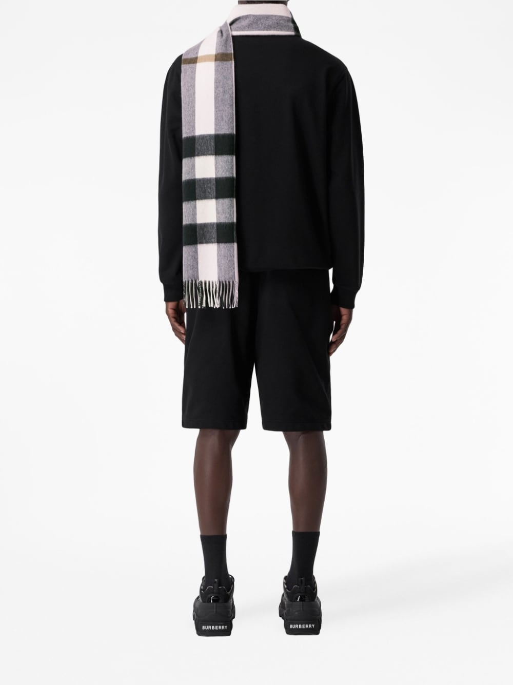 BURBERRY check cashmere scarf