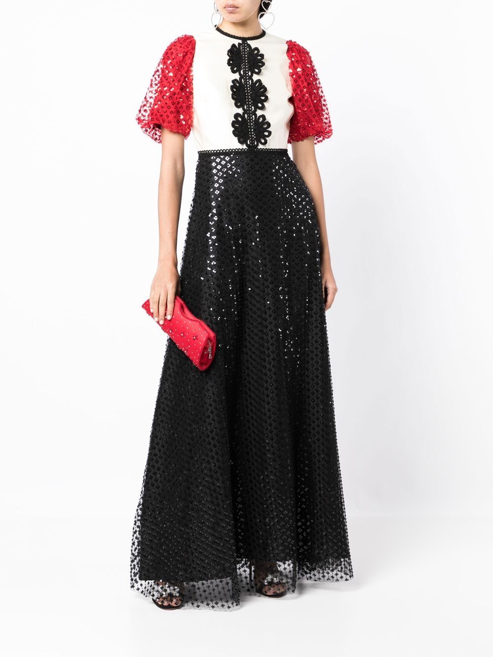 MACGRAW Macgraw Sequin-Embellished Gown