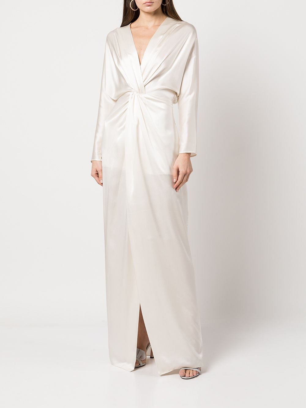 MICHELLE MASON Michelle Mason Twist-Detail Gown